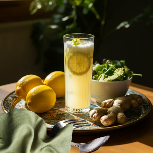 How to make A Refreshing Ginger Lemonade - CaliYum