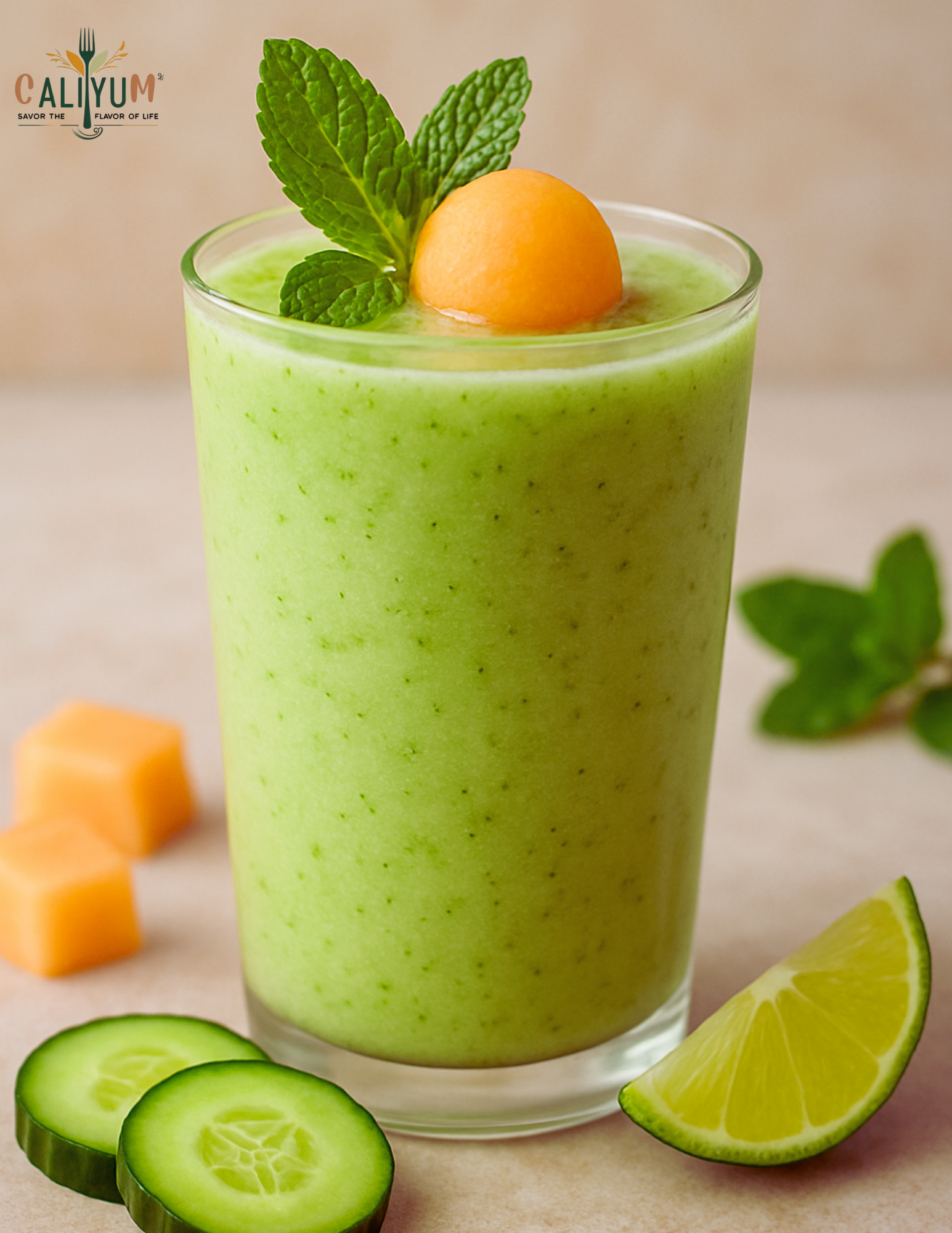 The Ultimate Cucumber Melon Mint Smoothie - CaliYum